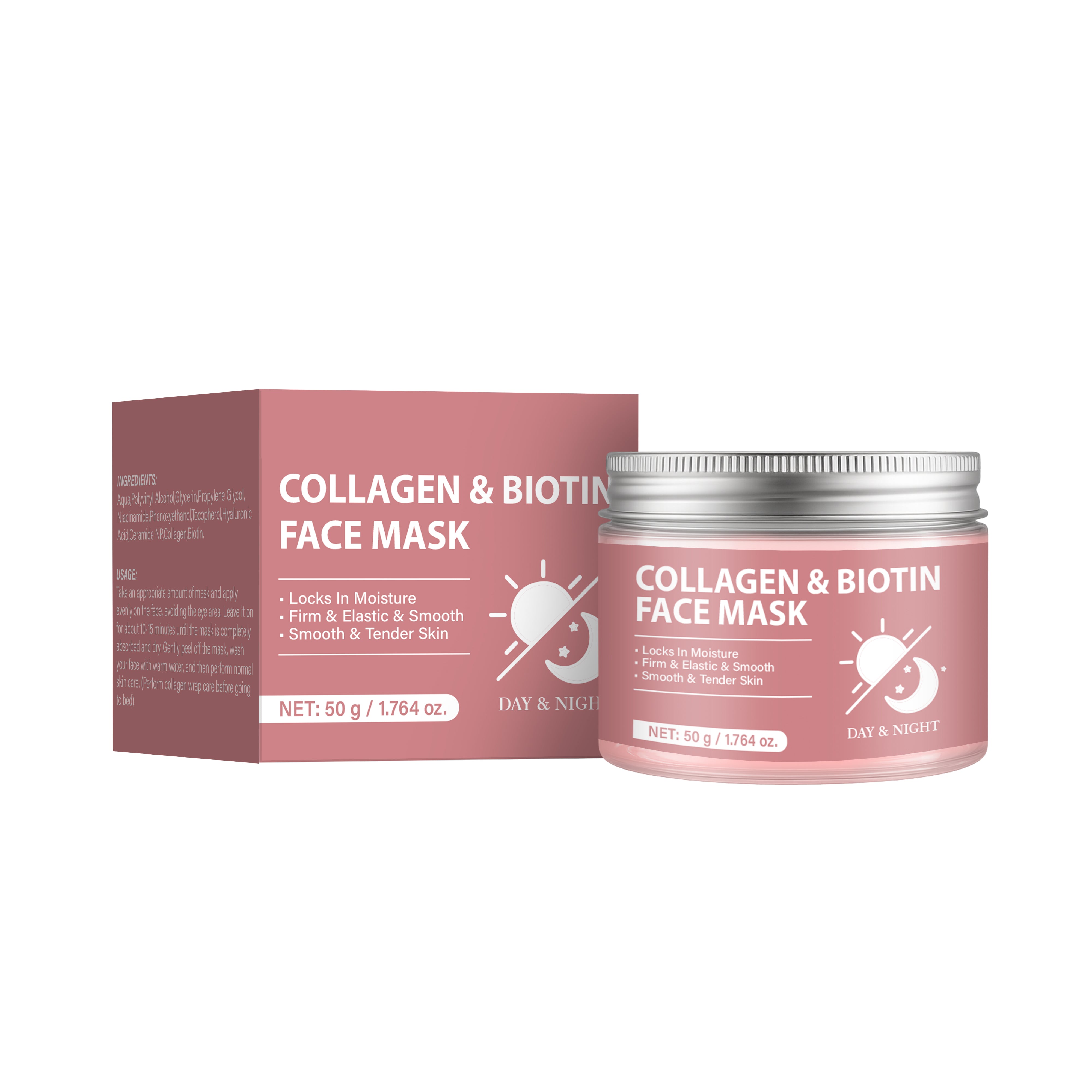 Private Label 50g Rejuvenating Collagen Biotin Face Peeling Mask ...